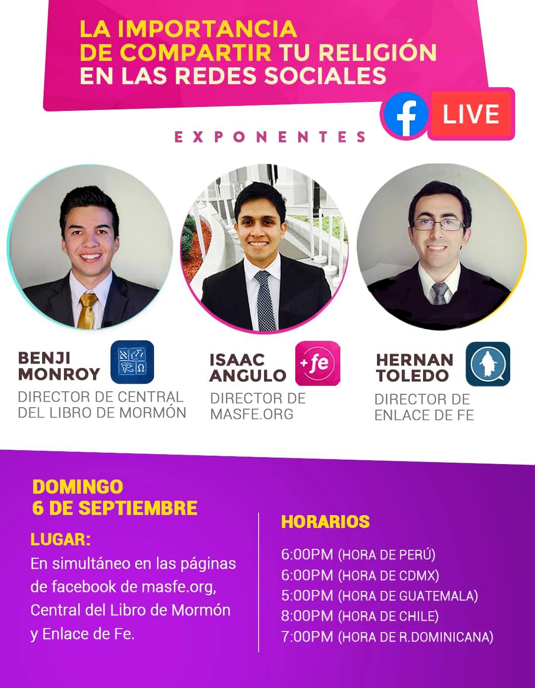 Encuentro virtual: “La importancia de compartir tu religión en las ...