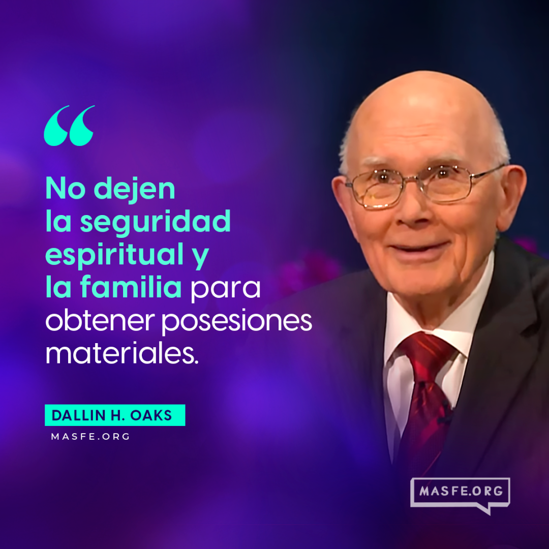 Pdte. Oaks: Posponer el matrimonio es perder oportunidades y retrasar ...