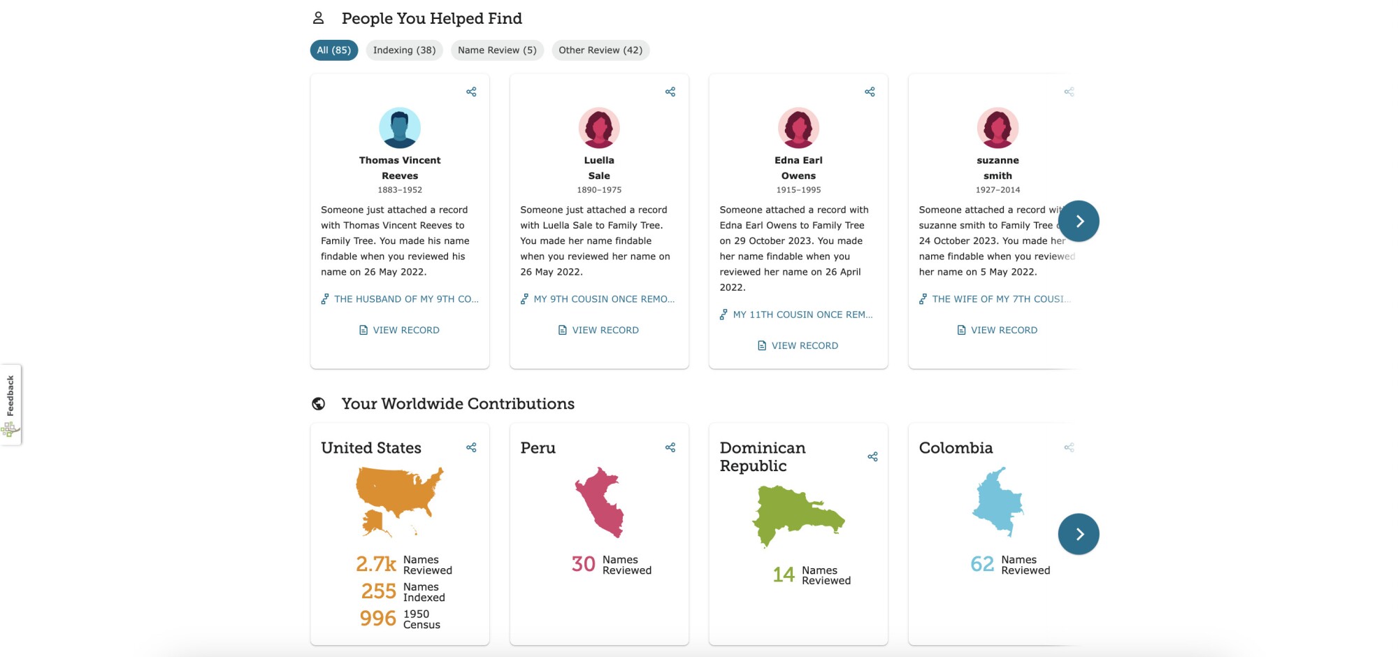 FamilySearch lanza nueva herramienta que comparte el impacto de sus usuarios